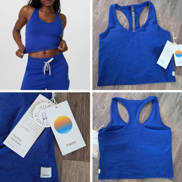 Vuori | Tops | Vuori Halo Performance Crop Top Tank 2 Copenhagen Nwt ...